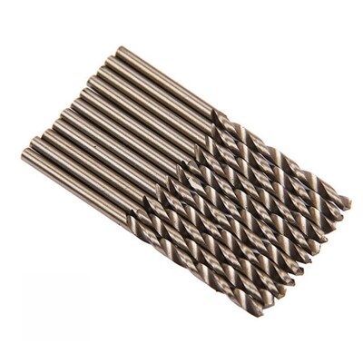 10pcs HSS Straight Shank Twist Drill Bit Set High Speed Stee