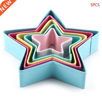 449C 5pcs/set D Star Shape Biscuit Cutter Cookie Mold Cake