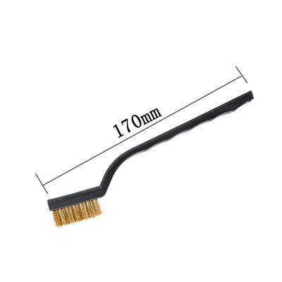 15pcs Wire Brass Brush 170mm Mini Brushes Micro Steel Brass