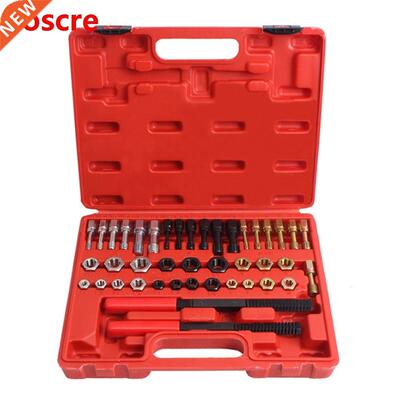 42Pcs Rethread Reapir Tools Kit Metric File Thread File UNF/