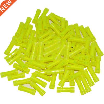 Yellow Nylon 10/12 Gauge Butt Connectors 100 Pack