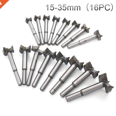 16Pcs Forstner Bit Set Drill Bits Tungsten High Speed Steel