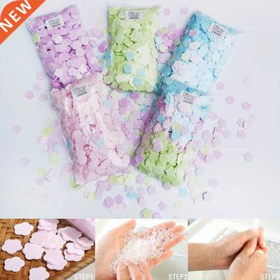 100/1000Pcs Flower Shape Soap Paper Travel Soap Paper Washin