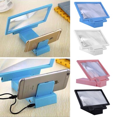 New Mobile Phone 3D Screen Amplifier Magnifying HD Stand Ide
