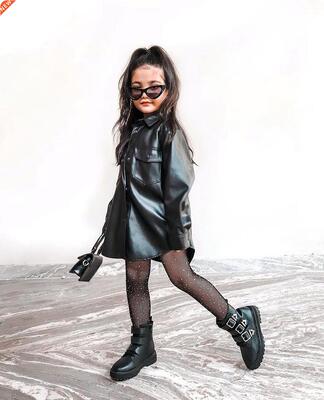 Blotona Lovely Girls Autumn Winter Dress Coat, Long Sleeve L