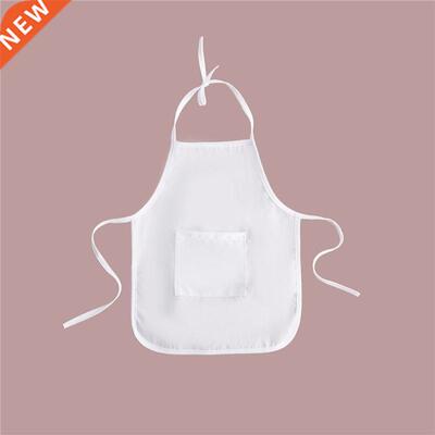 2Pcs Cute Baby Chef Apron and Hat Infant Kid White Cook