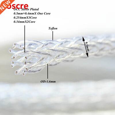 Braid 8AG High Purity Silver Plated OCC Speaker Cable 16 Str