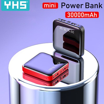 Mini Power Bank 30000mAh For iPhone X Xiaomi Mi Powerbank Po