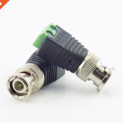2x Coax CAT5 BNC Male Connector Plug DC Adapter Balun Connec