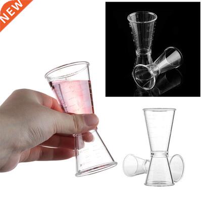 15/0ml or 25/50ml Plastic Cocktail Shaker Measure Cup Dual