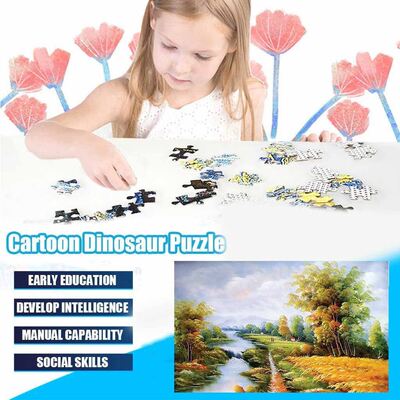 Jigsaw puzzle 1000 pieces adult puzzle game pastoral scenery