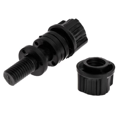 One Set Black Plastic Searchcoil Screw and Washers Metal Det