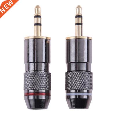 2pcs 3.5mm Stereo 3Pole Male Plug Solder Adapter Connector