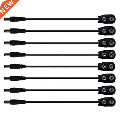 2 4 6 8 PCS 9V Battery Clip Converter Power Cables Snap Conn