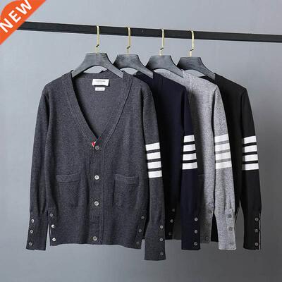 Ms 2021 TB thom fashion brand v-neck sweater garment unlined