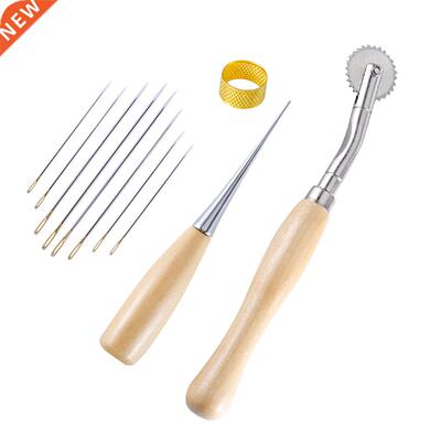 Leather Craft Tools Kit Hand Sewing Stitching Punching Cutti