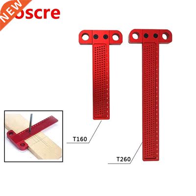 Woodworking Scriber T-Type Ruler Hole Scribing Gauge Aluminu
