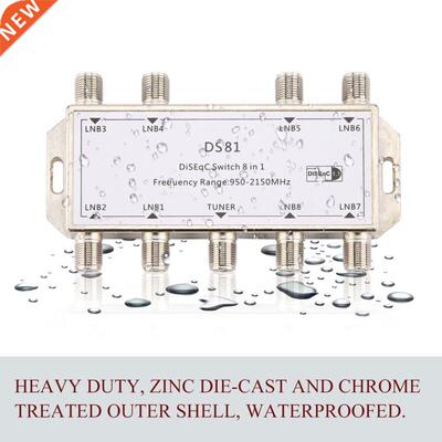 DS81 8 in 1 Satellite Signal DiSEqC Switch LNB Receiver Mult