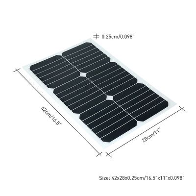 20W 12V Mono Semi-flexible Solarpanel W/ Sunpower Chip For B