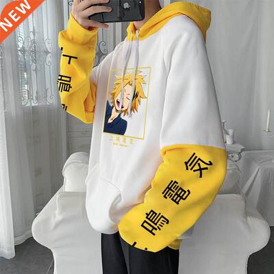 Anime My Hero Academia Kaminari Denki Cartoon Hooded Sweatsh