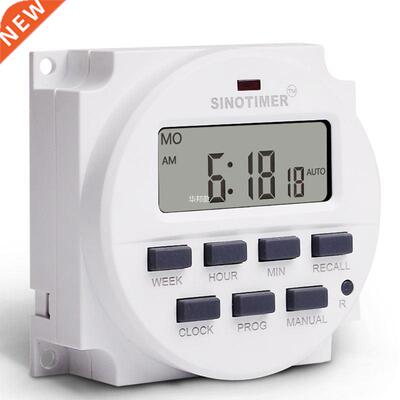 DC 12V/250 V AC LCD 1.6 Inch Digital 7 Days Programmable Tim