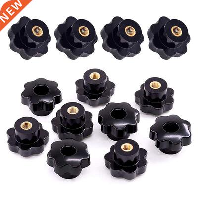 15Pcs 7 Star Through Hole Star Shape Hand Knobs Grip Kit Scr
