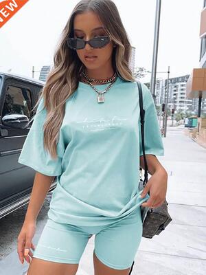 2022 Printed Casual Summer Women's Tracksuit Sports Suit