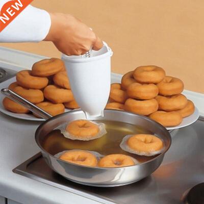 White Doughnut Maker Plastic Manual Machine Deep Fry Donut M