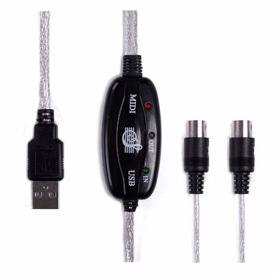 SB to MIDI Cable PC to Synthesizer Microphone Keyboard Instr