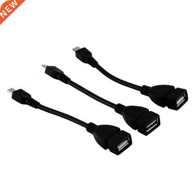 3x USB 2.0 A Female to Micro B Male Converter OTG Adapter C