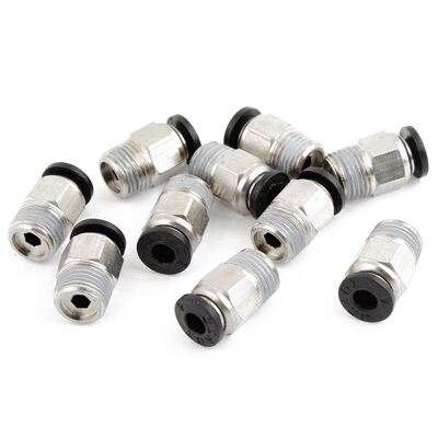 10 x 1/8inch PT Male Thread to 4mm Pneumatic Push in Joint F