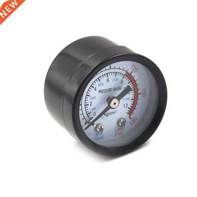 Bar Air Pressure Gau 10mm 1/4 BSP Thread 0-180 PSI 0-12 Ma
