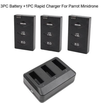 3* Battery/Set For Parrot MiniDrone Jumping Sumo Swing Mamb