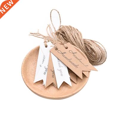 100pcs/lot Packaging Tags Handmade Hang Tag Kraft Paper Tags