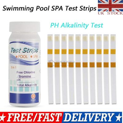 50 x Swimming-Pool/Spa/Hot-Tub-Test-Strips-Chlorine/Bromine