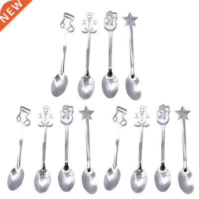 12 Pack Creative Christmas Coffee Spoon Christmas Stirring S