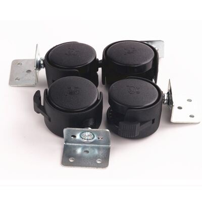 4PCS/Set Office Chair Wheels Caster 40mm 360 Degree Black Fu