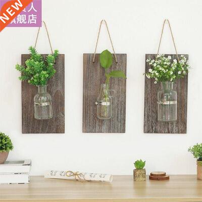 Decorative Artificial Flower Wall Decor - Rustic Wall Hangin