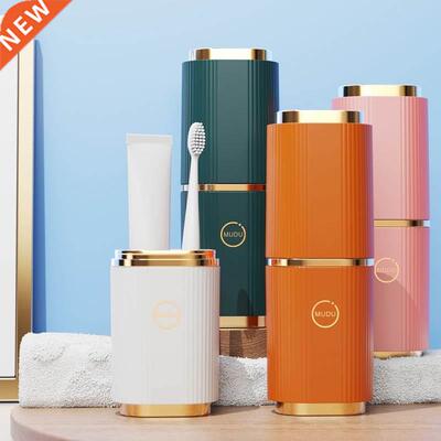Portable Travel Wash Cup Set Storage Box Toothpaste Tooth Br