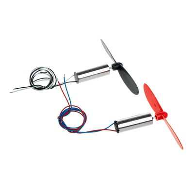 1 Pair DC 3.7V 720 Mini Model Helicopter Coreless Motor Prop