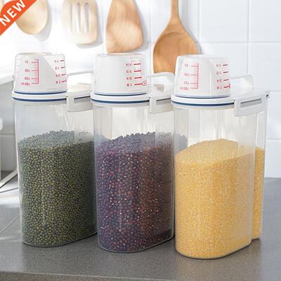 Plastic Transparent Coarse Cereals Tank Storage Box Grains S