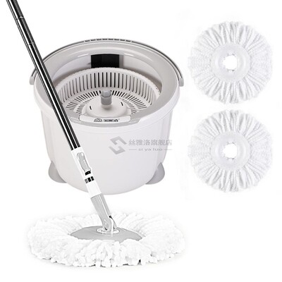 Mop with Bucket 360 Spin Adjustable Floor Mop with Wringer H