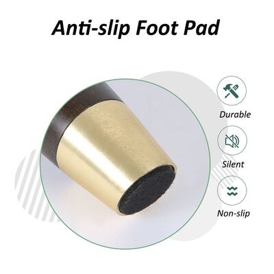 4pcs Wood Furniture Legs Oblique Feet with Mount Accessories