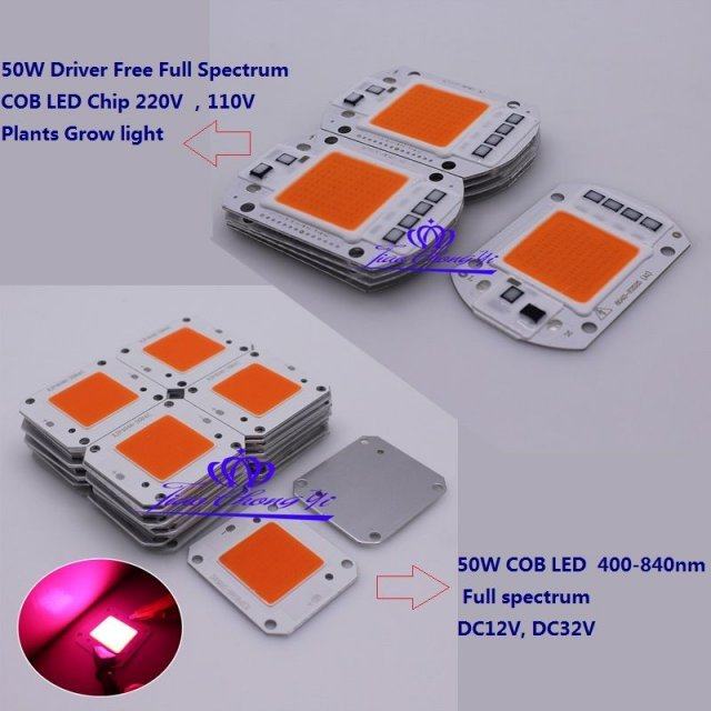 50W Full Spectrum LED COB chip DC12V 32V, Integrated Smart I_虎窝淘