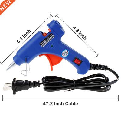 NILIN 20W Hot Glue Gun with 7mm*100mm Glue Stick Mini Electr