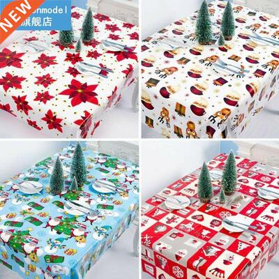 Christmas Printed Tablecloth Rectangular Hotel Banquet Table