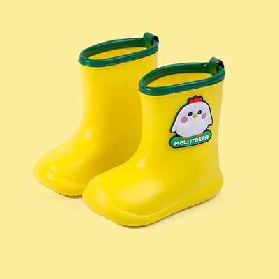 Rain Boots Kids Baby Toddler Infant Cartoon Boys Girls Rubbe