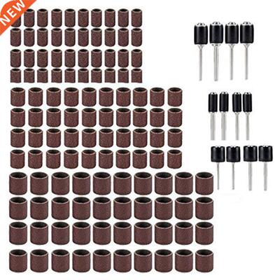 132 pc 1/2 inch 3/8 inch Mixed Drum Mandrel& Sanding Dru