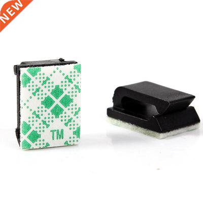 10 Pcs Sngle Hole Plastc House Offce Car Wre Cord Cable