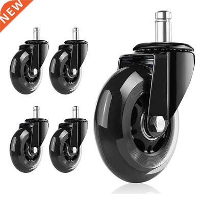 5Pcs Office Chair Casters, Suitable For All Flooring - Repla